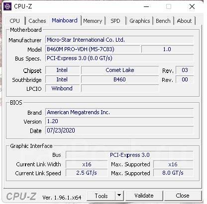 ПК MSI B460M PRO-VDH (MS-7C83), Icore i5-10400f, GeForce1660TI ...