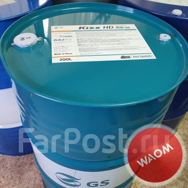 Масло дизельное GS KIXX HD 10W-30 CF-4 1л розлив WAOM Корея ...