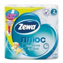 Zewa ( зева) Плюс Бумага туалетная Океан 2 слоя 4 рулона - Хозтовары во ...