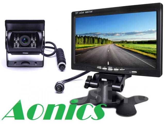 Монитор 7" TFT-LCD с 4pin ИК грузовой камерой заднего вида. 24 вольт ...