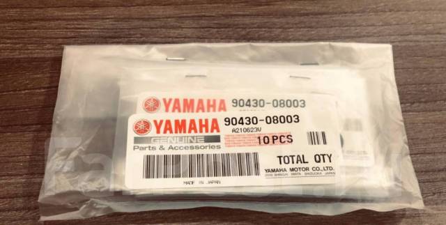 Прокладка под сливную пробку редуктора Yamaha 90430-08003-00, новый, в ...