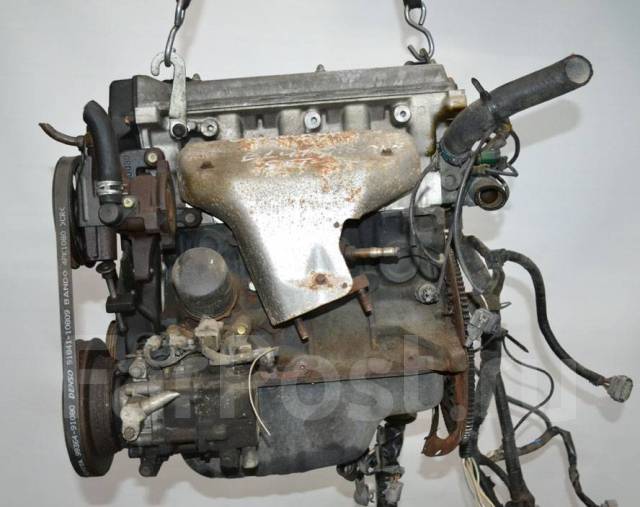 Двигатель Toyota 4E-FE трамблерный Corsa EL41, Tercel EL41 купить в Омске по цене: 76 000 ...