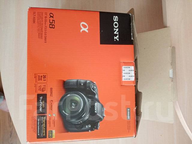 Фотоаппарат, Sony Alpha SLT-A58 Kit, 20 и более, б/у, в наличии. Цена ...