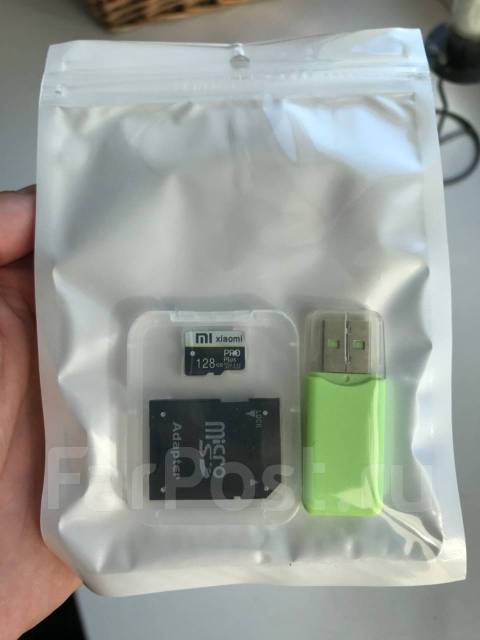 Карта памяти micro SD на 128 GB (микро СД), новый, в наличии. Цена: 900 ...