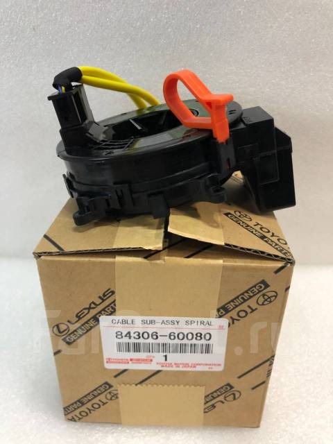 Шлейф руля Toyota 84306-60080 купить в Хабаровске по цене: 800 ...