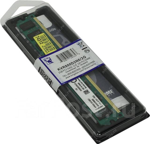 Оперативная память Kingston Valueram Ddr2 Dimm 2 Гб Vlp Maze