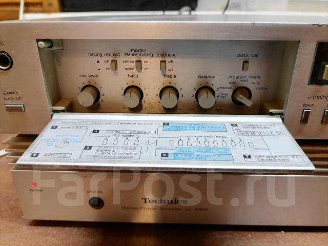 Усилитель Technics ST-K808 + SE-A806 100 вольт 1980 год, б/у, в наличии ...