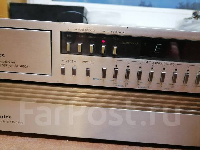 Усилитель Technics ST-K808 + SE-A806 100 вольт 1980 год, б/у, в наличии ...