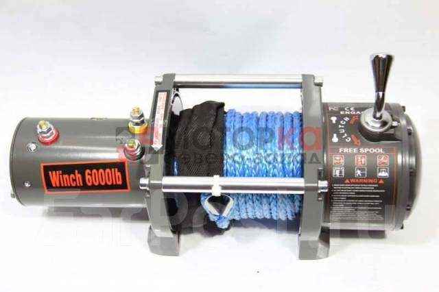 Лебедка EW 6000 lbs / 2700 кг кевларовый трос на Нива 2121 / Уаз [6000 ...