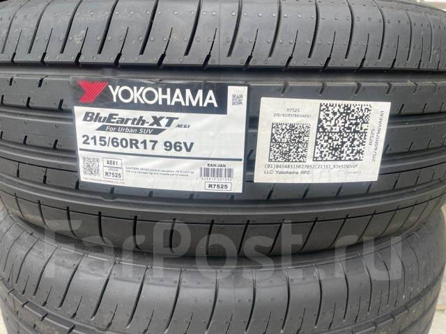 Yokohama BluEarth-XT AE-61, 215/60 R17 96V, 17", 4 шт, в наличии, 215 ...
