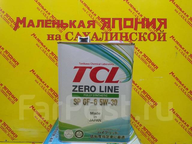 Масло моторное TCL ZERO LINE 5W-30 SN/SP/GF-5/GF-6 4л на Сахалинской ...