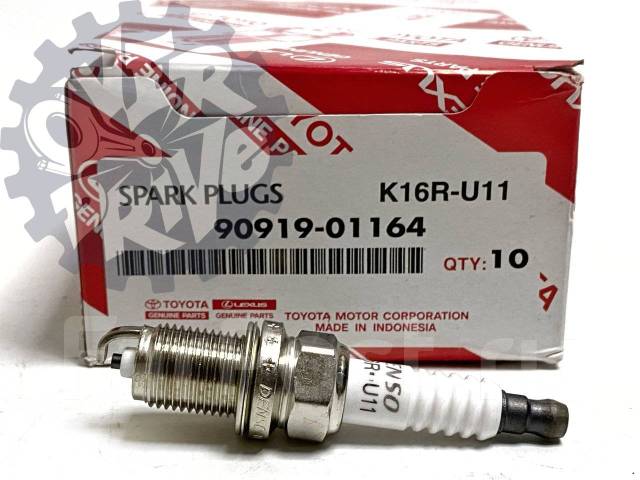 Свеча зажигания оригинал Toyota 90919-01164 K16R-U11 купить во ...