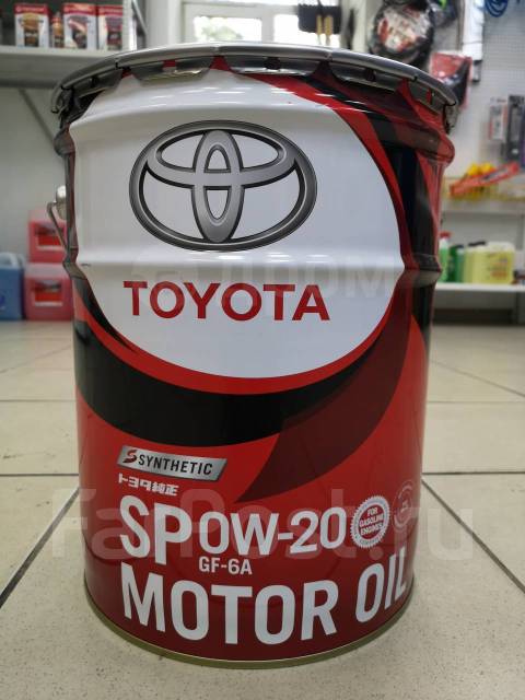 Масло моторное Toyota 0w20 SP GF-6A 20л Япония 08880-13203 ...
