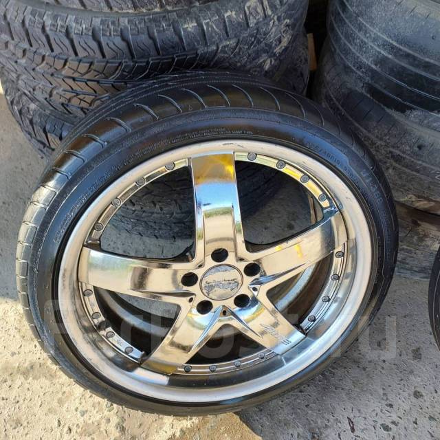 Разноширокие кованые хромированые диски R19, 19", 1 шт, 245/225 мм, 40/ ...