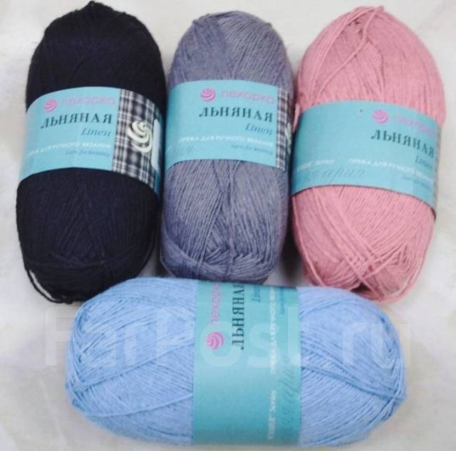 Пряжа "Льняная" (Пехорка), новый, в наличии. Цена: 200₽ в Уссурийске