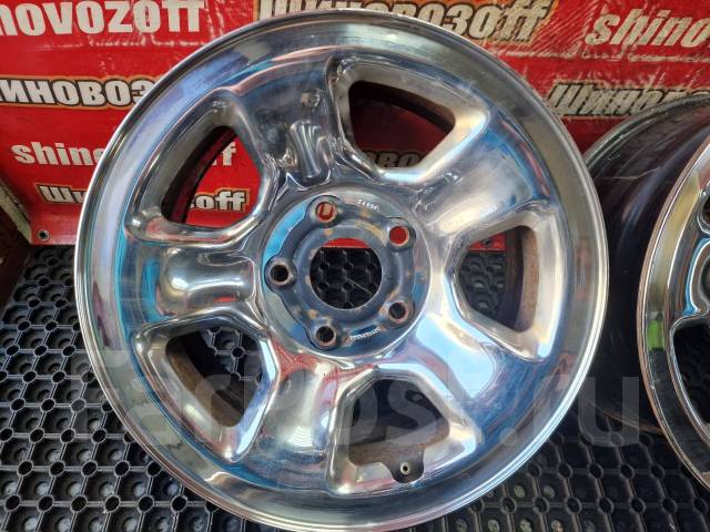 Штампованные хромированные диски R17 5x139.7 8J из Японии, Fumagalli ...