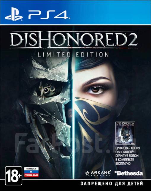 Игра PS4 Dishonored 2 Limited Edition, полностью на Русском языке, диск ...