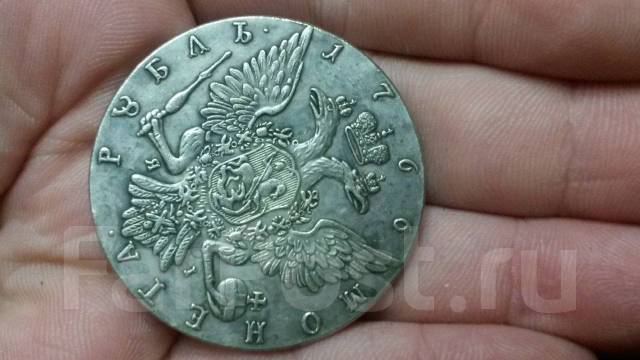 Копия монета рубль екатерины 1 рубль 1766 года СПБ, б/у, в наличии ...