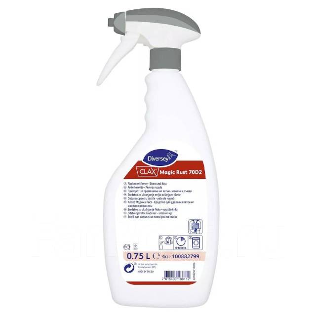 Средство для удаления пятен от железа и ржавчины, 750 мл Clax Magic ...
