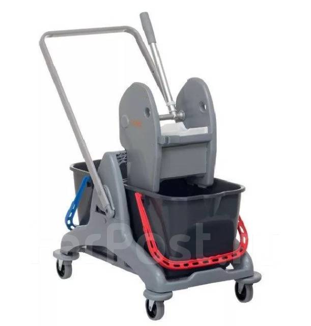 Двухведерная уборочная тележка с отжимом Taski Duo Bucket Cart Set, 15 ...