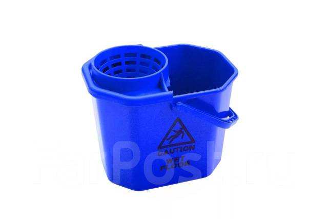 Ведро с отжимом Taski Spanish Mop Bucket, 12 л, синий Diversey, новый ...