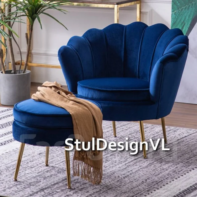 Дизайнерское кресло - Trapezium Chair Lounge (АРТ - КР010), новый, в ...