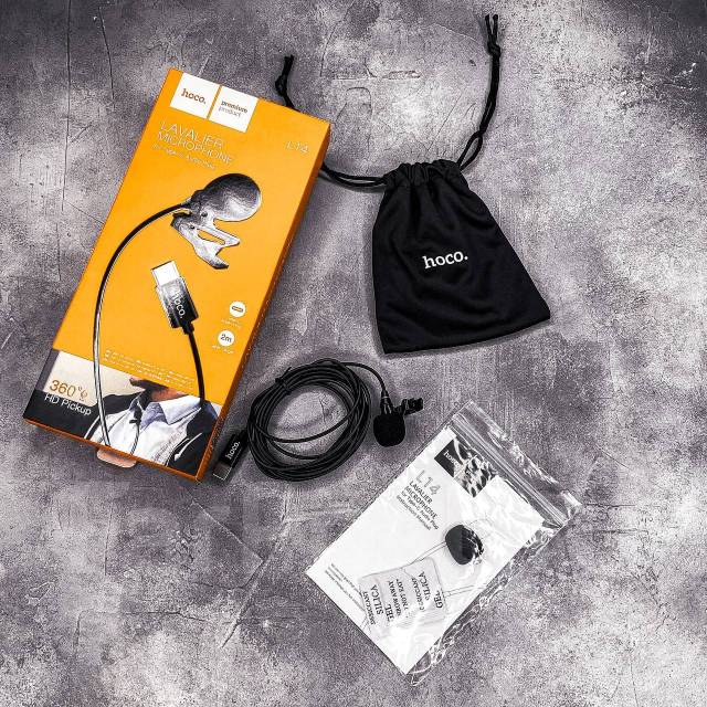 Микрофон проводной Type-C Hoco L14 2m, новый, под заказ. Цена: 550₽ в Уссурийске