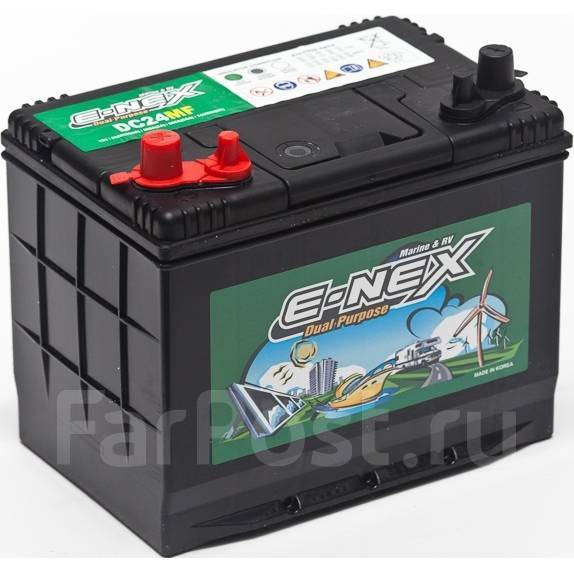 Лодочный аккумулятор E-NEX Marine DC24MF 80 А/ч. От 7240 руб. 2022 г ...