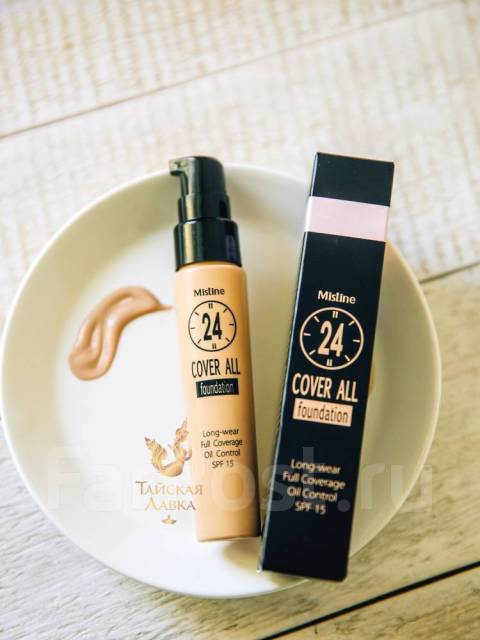 Тональная Основа Матирующая Супер-Стойкая Mistine 24 Часа (F3 беж ...