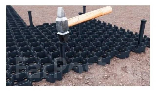 В МалоЭтажке! Решетка газонная пластиковая "Hexarm" (Гексарм) Чёрная ...