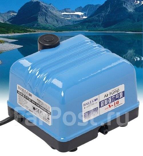 Компрессор Hailea V-10 10 л/мин для аквариума, пруда и не только, в наличии. Цена: 2 900₽ во ...