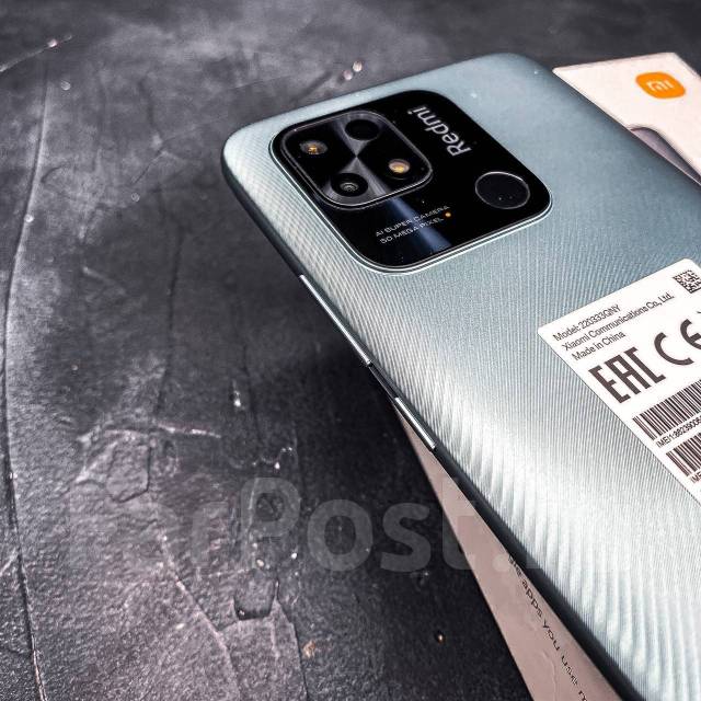 Xiaomi Redmi 10C 4ГБ+128ГБ Зелёный! Global! NFC! Bluetooth наушники, 6. ...
