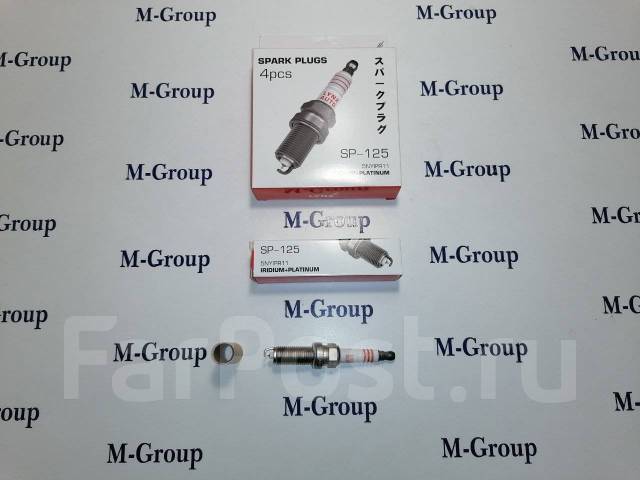 Свеча зажигания иридиевая + платина SP-125 IXEH20TT Lynxauto Япония ...