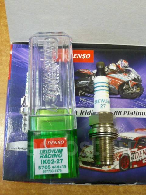 Свеча зажигания Denso Iridium Racing IK02-27 5705 (>10 шт в наличии ...