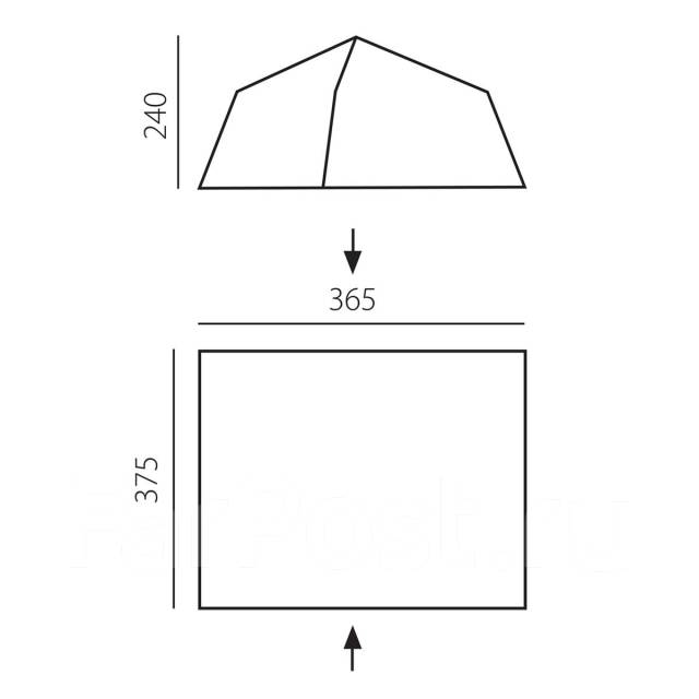 Шатер-палатка BTrace Camp (Зеленый/красный) - Палатки и тенты во Владивостоке