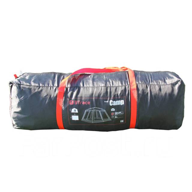 Шатер-палатка BTrace Camp (Зеленый/красный) - Палатки и тенты во Владивостоке