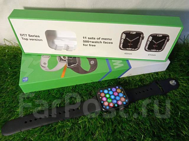 Apple Watch 7 Series лучшая копия Июнь 2022 45мм Черные Распродажа ...