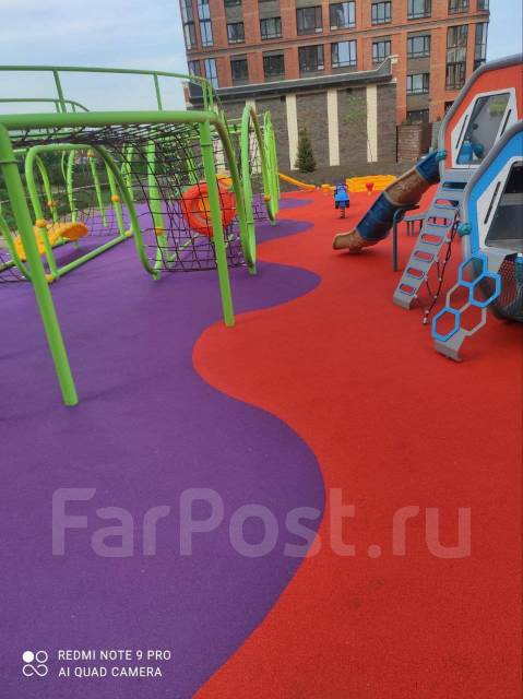 Резиновая крошка. Резиновое покрытие для спортивных детских площадок ...