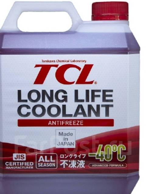 Антифриз TCL Long Life Coolant LLC, красный, -40°C, 2л, арт. LLC00864 ...