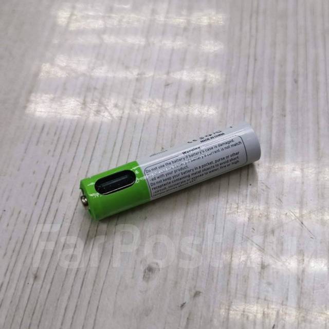 Аккумуляторы мизинчиковые 1.5V AAA 750 мА/ч зарядка USB Type-C - Прочая ...
