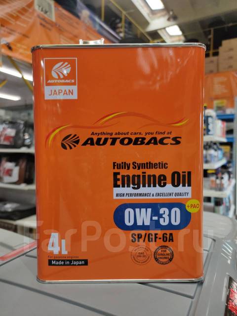Масло моторное Autobacs Engine OIL FS 0W30 SP/GF-6 4л шт, в наличии ...