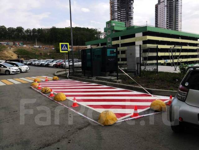 Нанесение дорожной разметки от 50 рублей за м/п. Разметка паркингов во ...