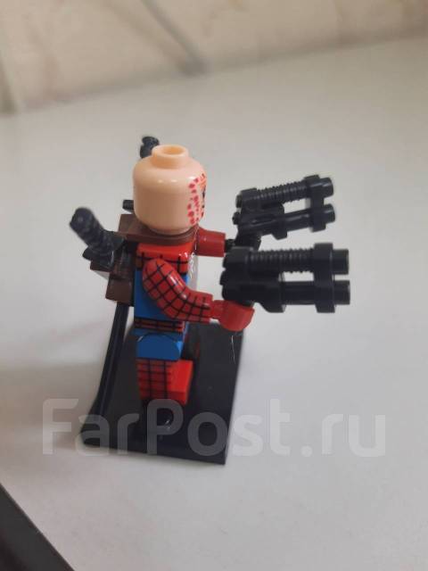 Минифигурка Лего LEGO Дэдпул - человек-паук на мотоцикле - Игрушки во ...