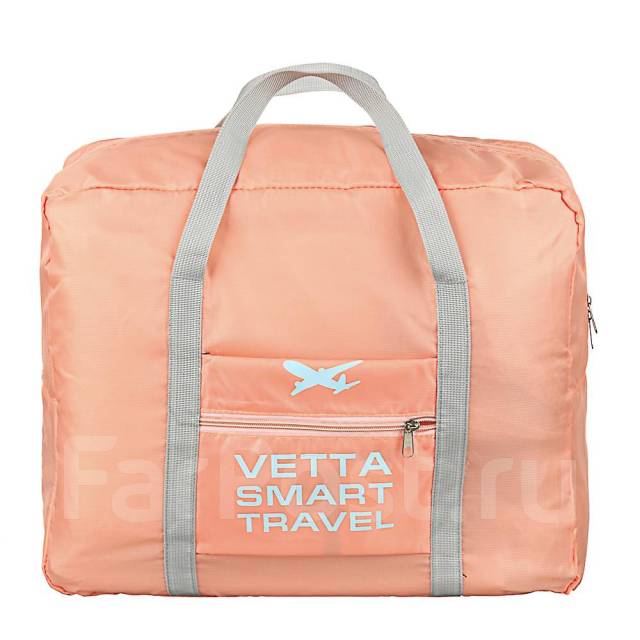 Сумка дорожная складная, полиэстер, 45x36,5x20cм, розовая арт. 38088 ...