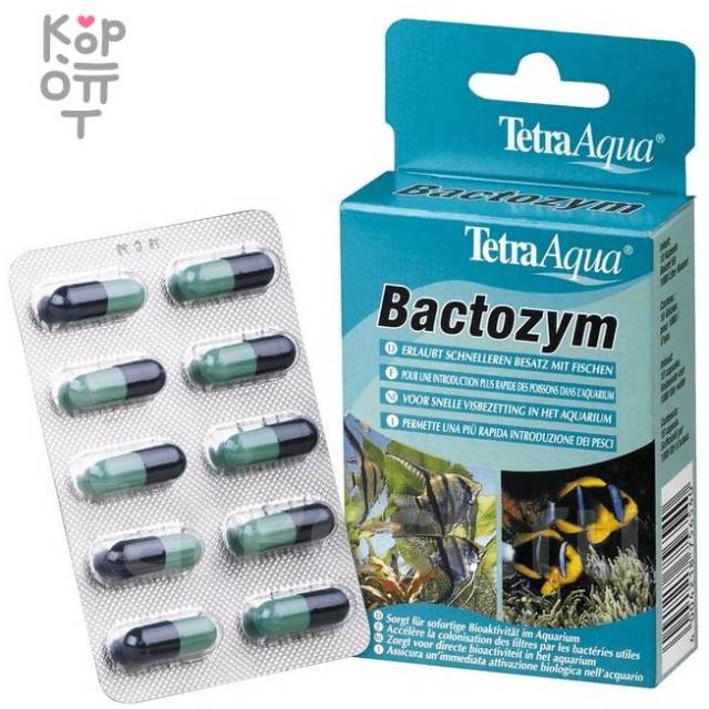 Средство для биологического запуска аквариума 10 капсул Tetra Bactozym ...