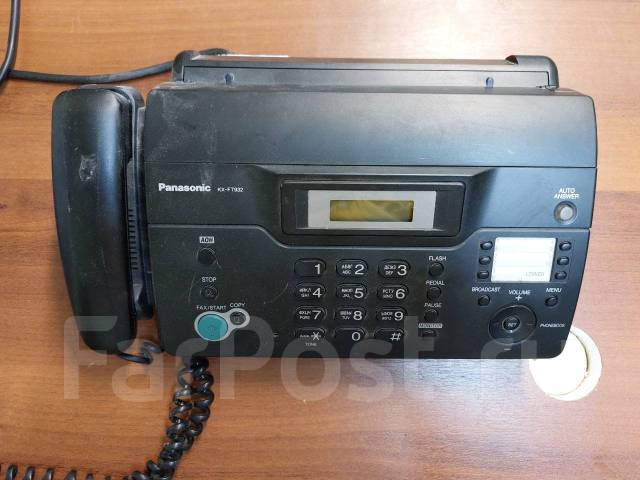 Факсимильный аппарат / факс на термобумаге Panasonic KX-FT932 ...