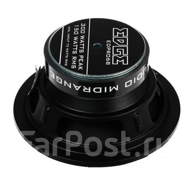 Акустическая система EDGE Edpro6B-E6, 16 см, 300 Вт, комплект 2 шт, компонентные ...