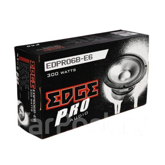 Акустическая система EDGE Edpro6B-E6, 16 см, 300 Вт, комплект 2 шт, компонентные ...