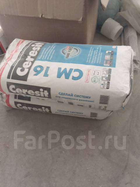 Плиточный клей Церезит см16 - Строительные смеси во Владивостоке