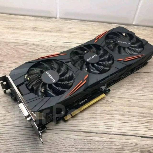 Видеокарта Gigabyte GeForce GTX 1070 G1 Gaming GDDR5 256bit, б/у, в ...